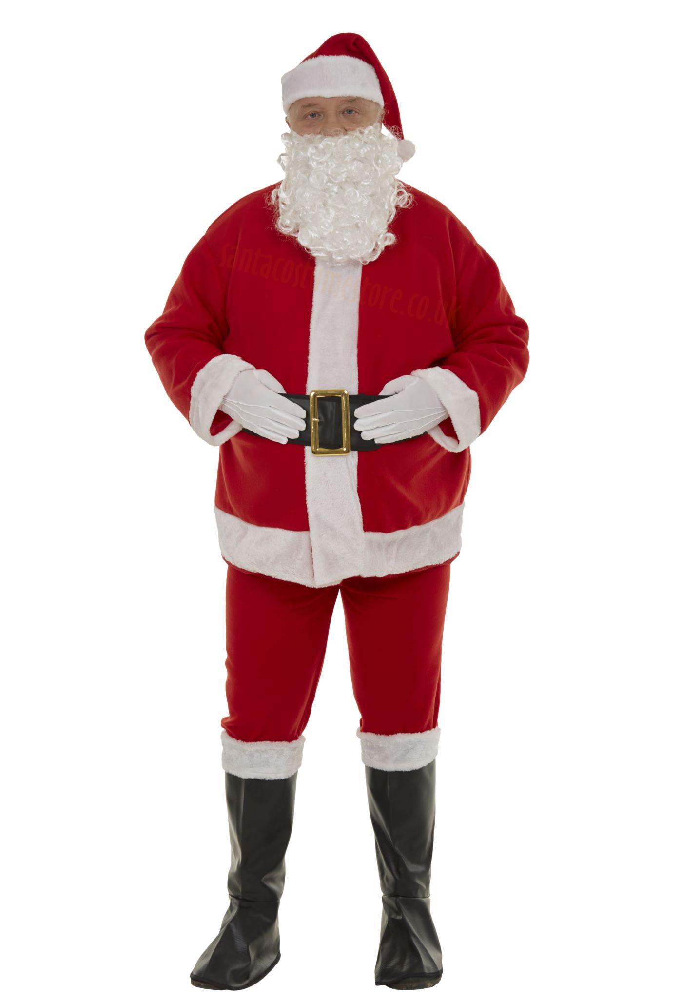 Felt Santa suit set - 7 parts - santacostumestore.co.uk