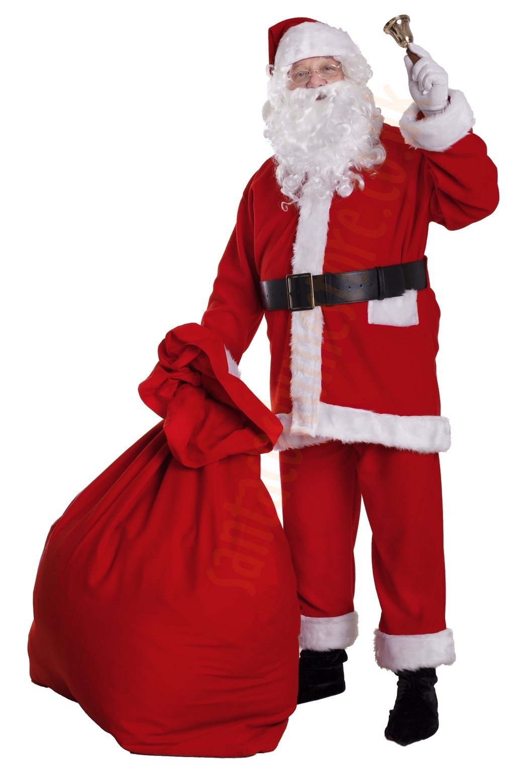 Fleece Santa suit with jacket - full set (13 parts plus 4 accessories ...