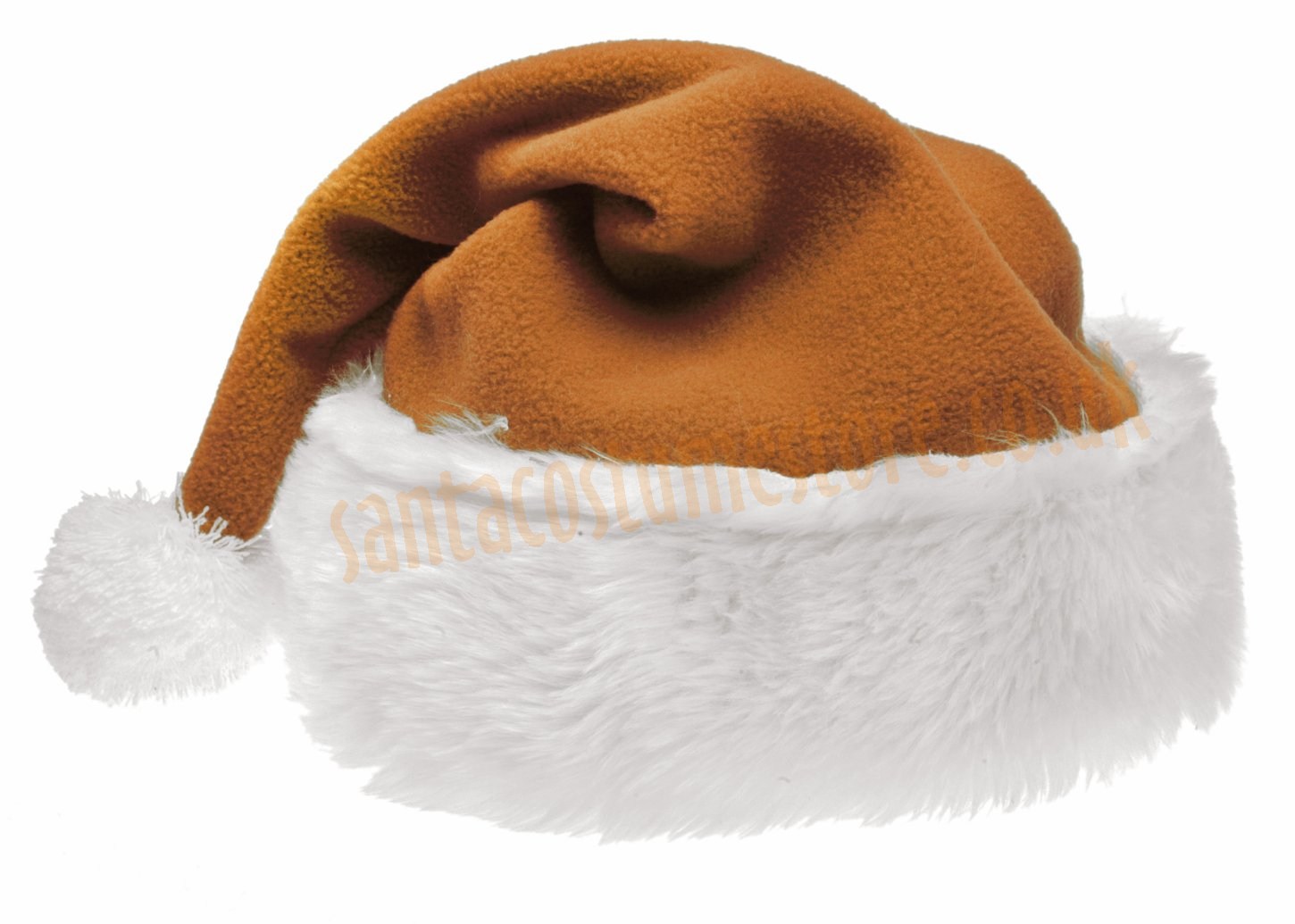 Light brown Santa's hat - santacostumestore.co.uk