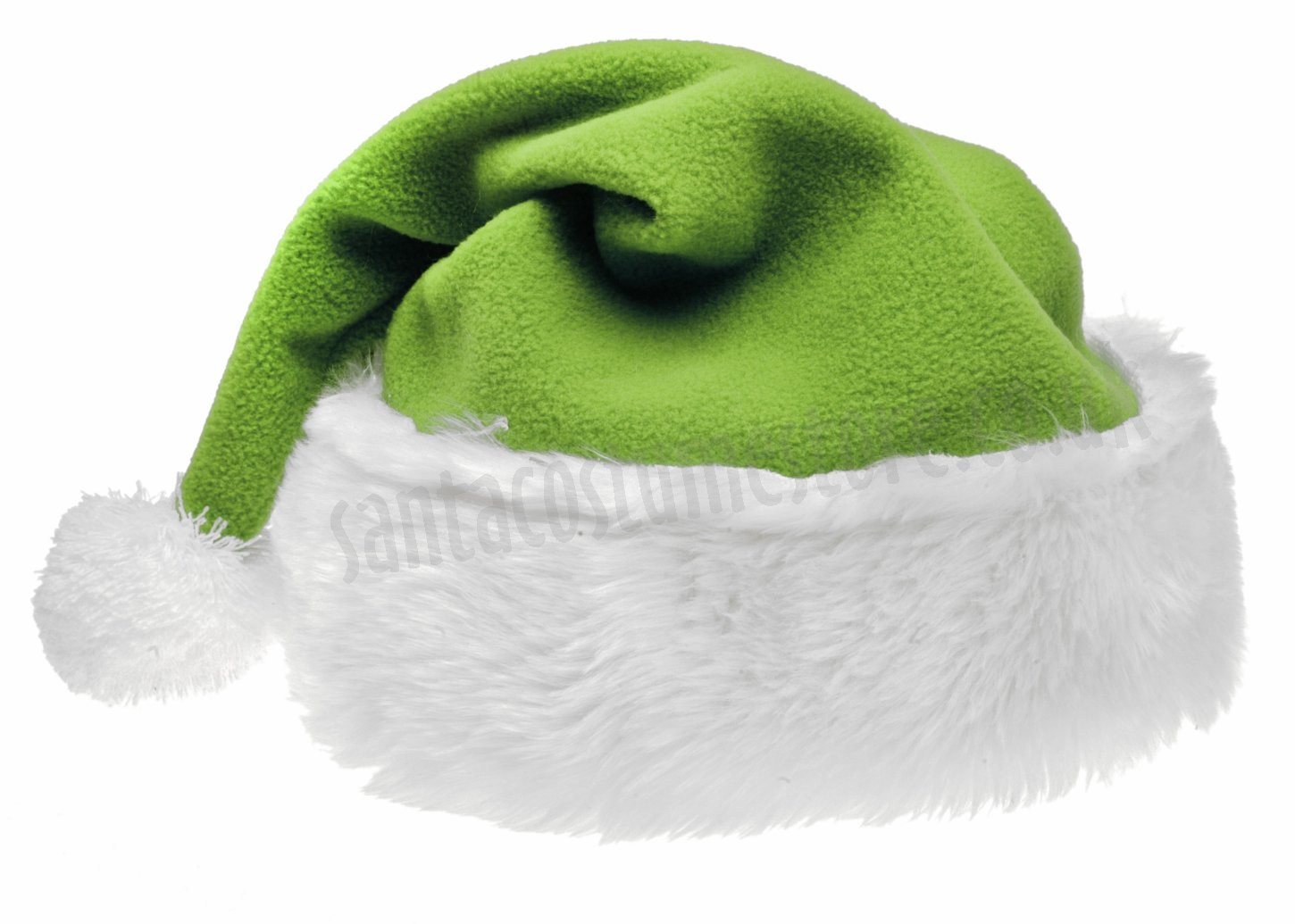 Light olive green Santa's hat - santacostumestore.co.uk